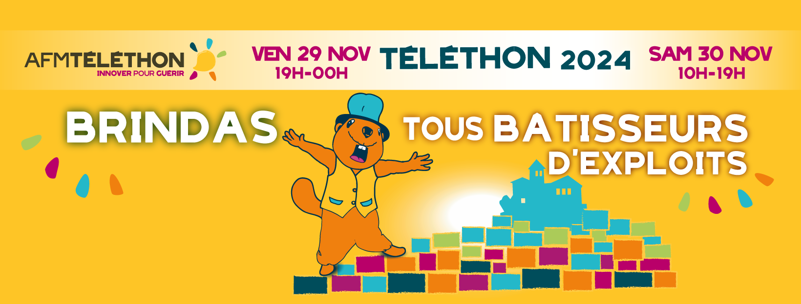 Téléthon 2024 • 29 et 30 novembre - MJC de Brindas